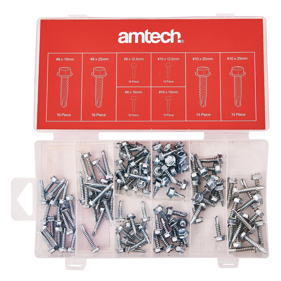 Amtech S6295 Self Drilling Screws, Carbon Steel Tek Screws Available ...
