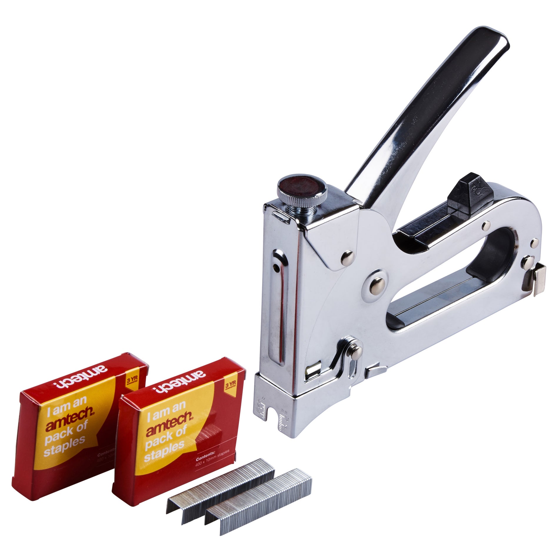Amtech B3725 Heavy duty 3-way staple gun | Amtech DIY