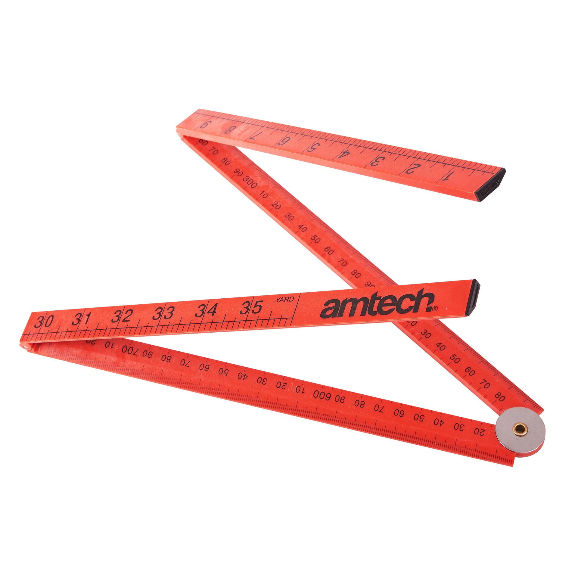 Amtech P5185 100cm Folding plastic rule | Amtech DIY