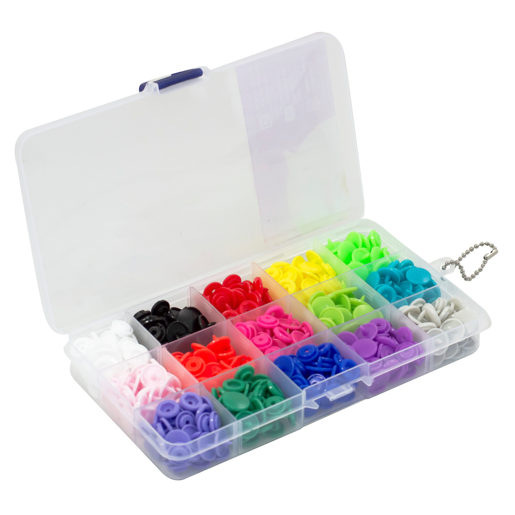 Amtech B3735 150pcs Snap Fastener Kit, 15 Colours, Ideal for Sewing ...
