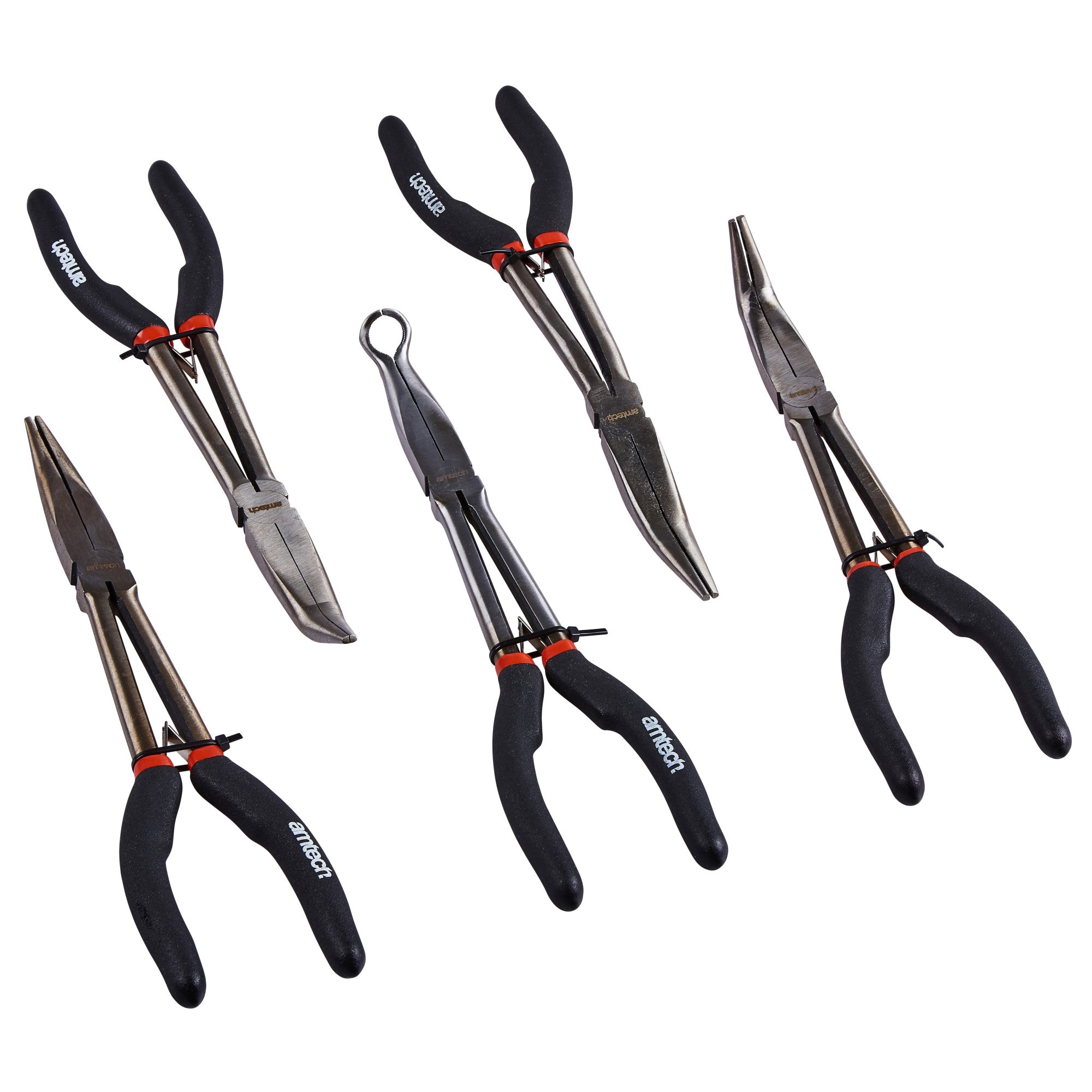 Amtech B0790 5 Piece 280mm ( 11") Long Reach Plier Set | Amtech DIY