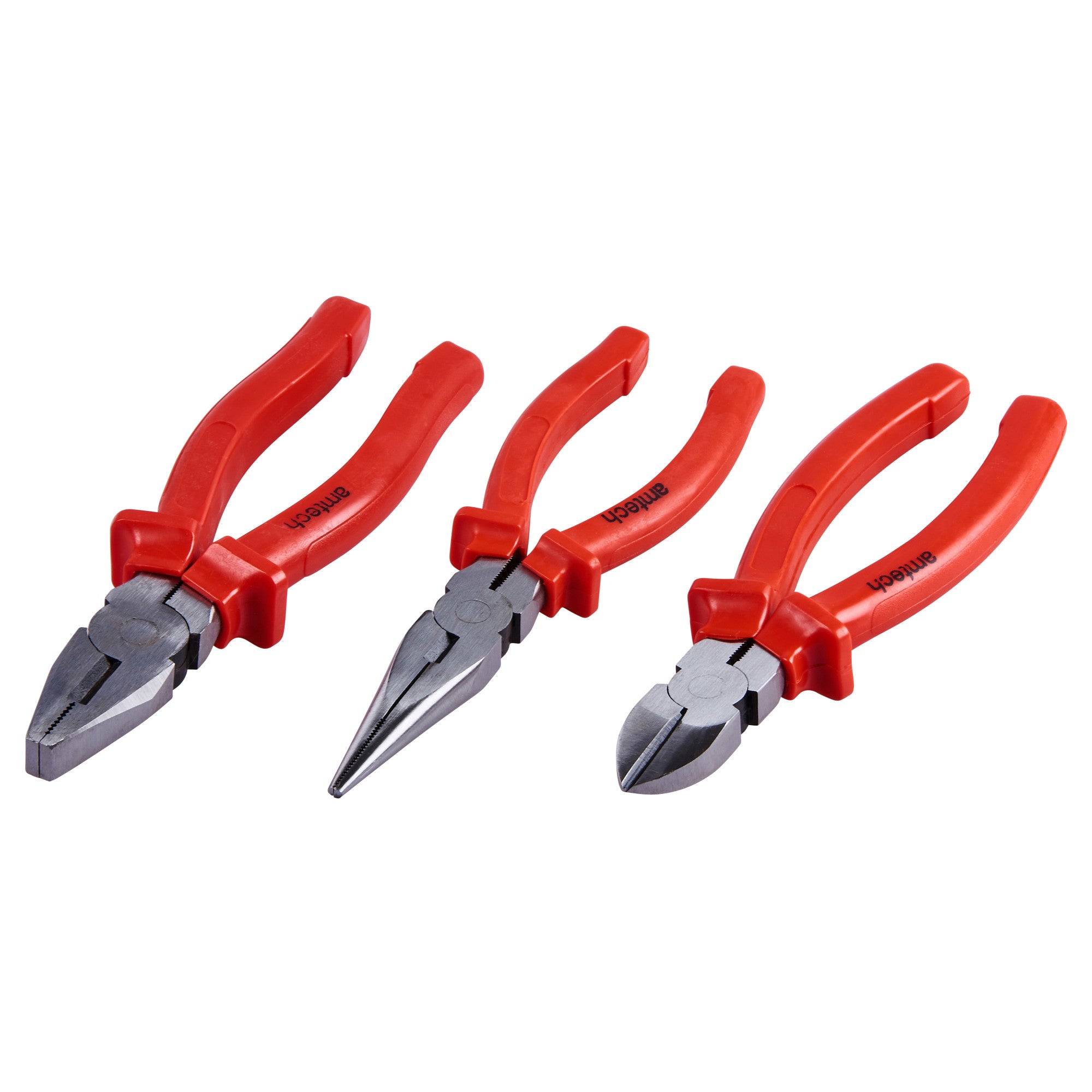 Amtech B0850 Craft Plier Set, 3 Piece Includes Combination, Long Nose ...