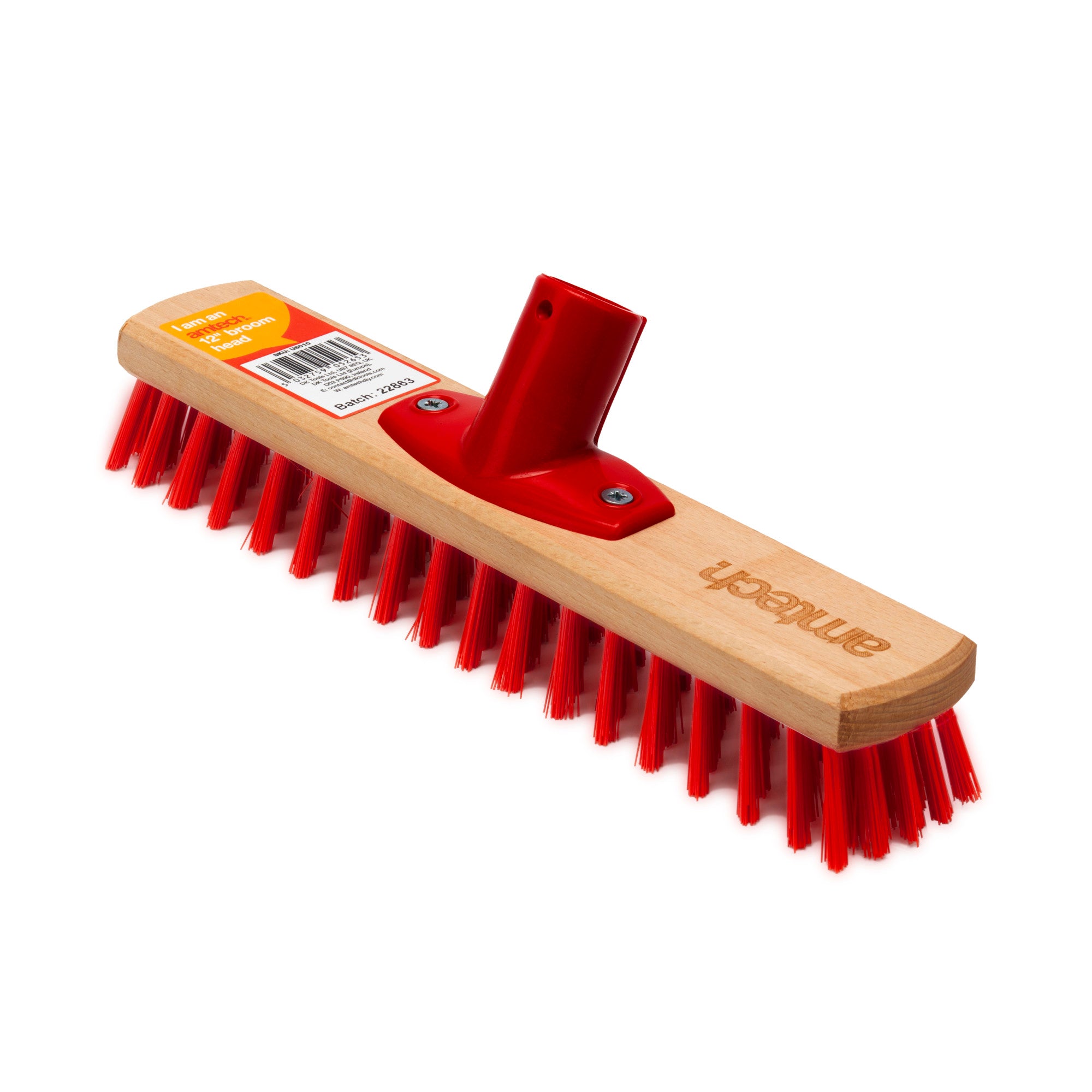 Amtech - Stiff Broom Head for Sweeping Dirt and Debris from Indoor and ...