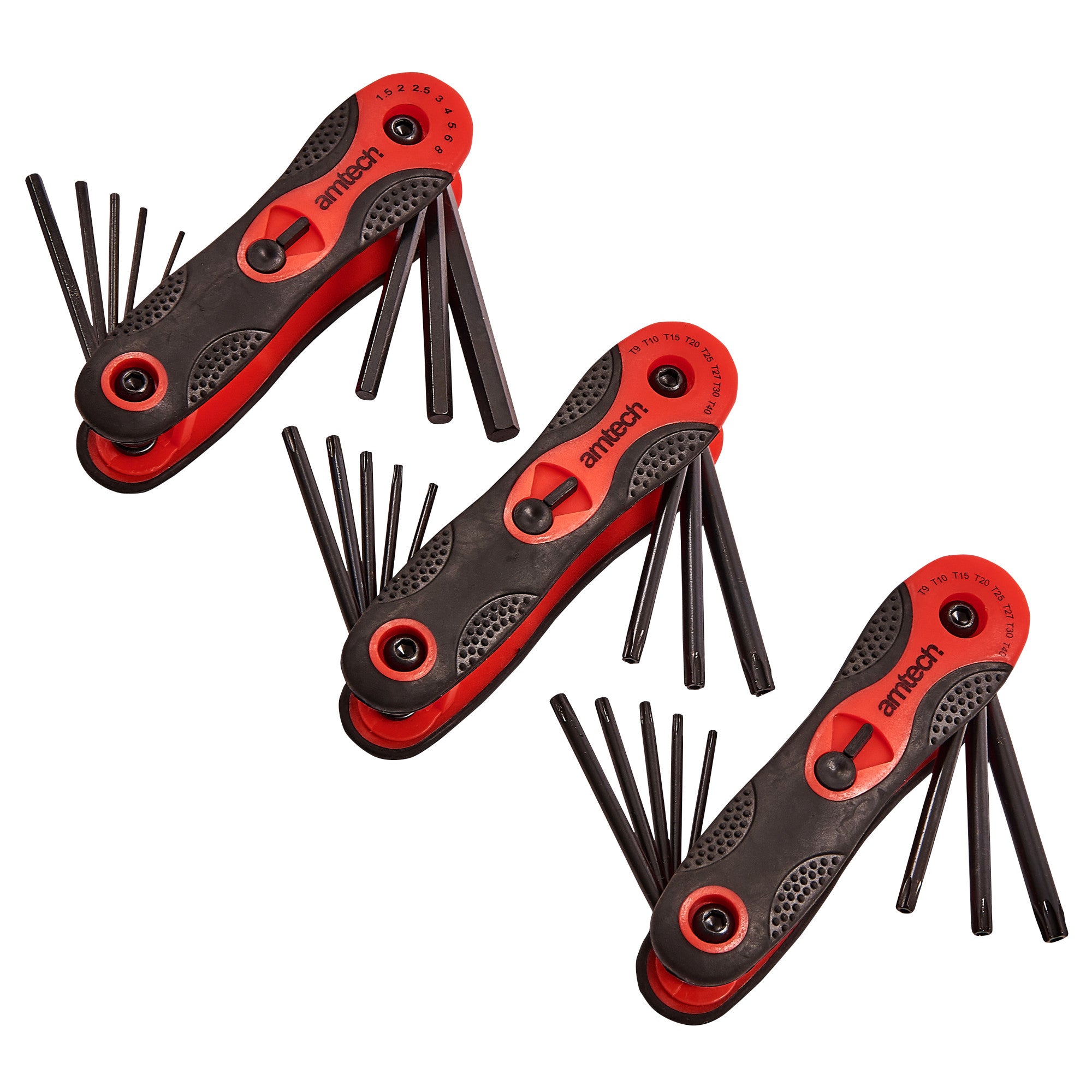 Amtech I8840 3 Piece folding key set | Amtech DIY