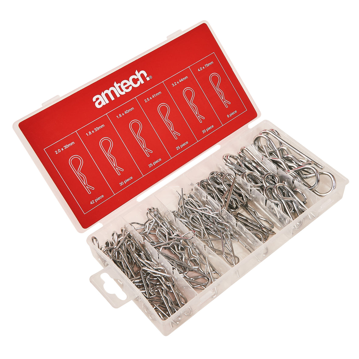 Amtech S6225 150 Piece assorted metric R clips | Amtech DIY