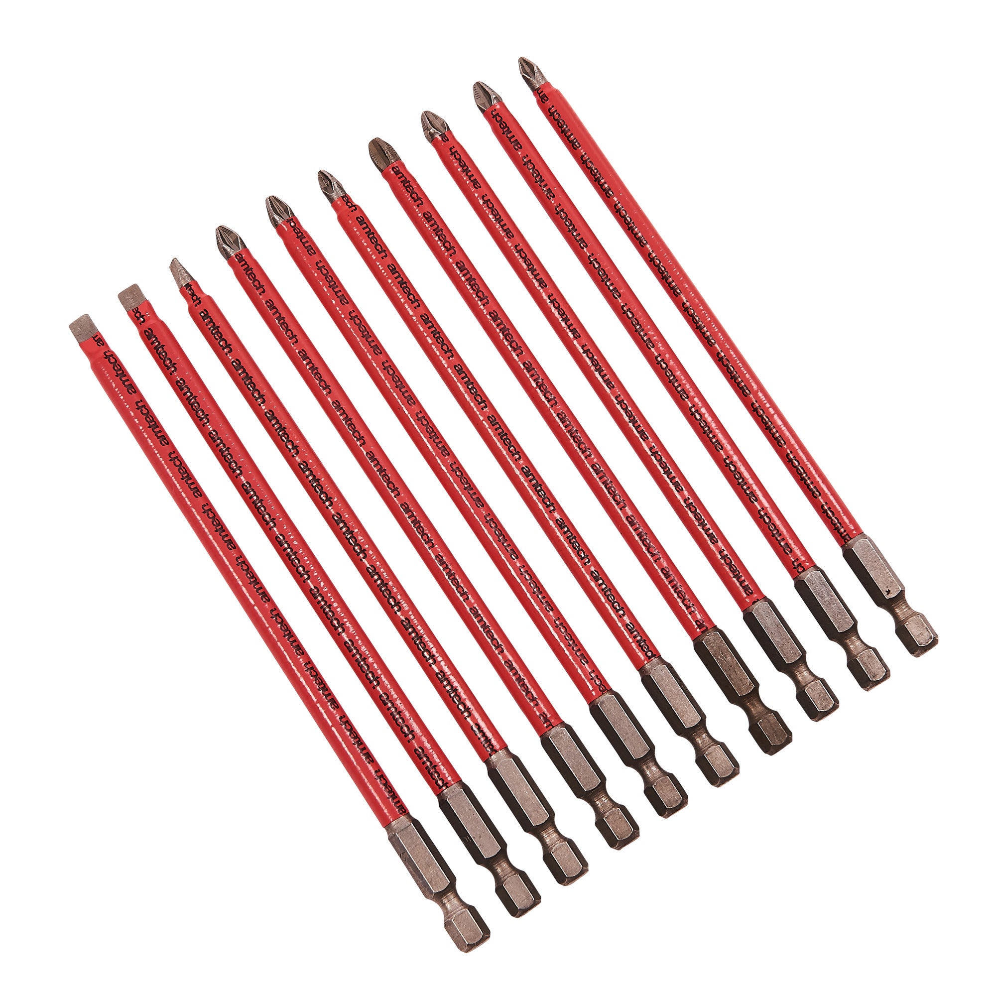 Amtech L2380 10 Piece 150mm non-slip bit set | Amtech DIY
