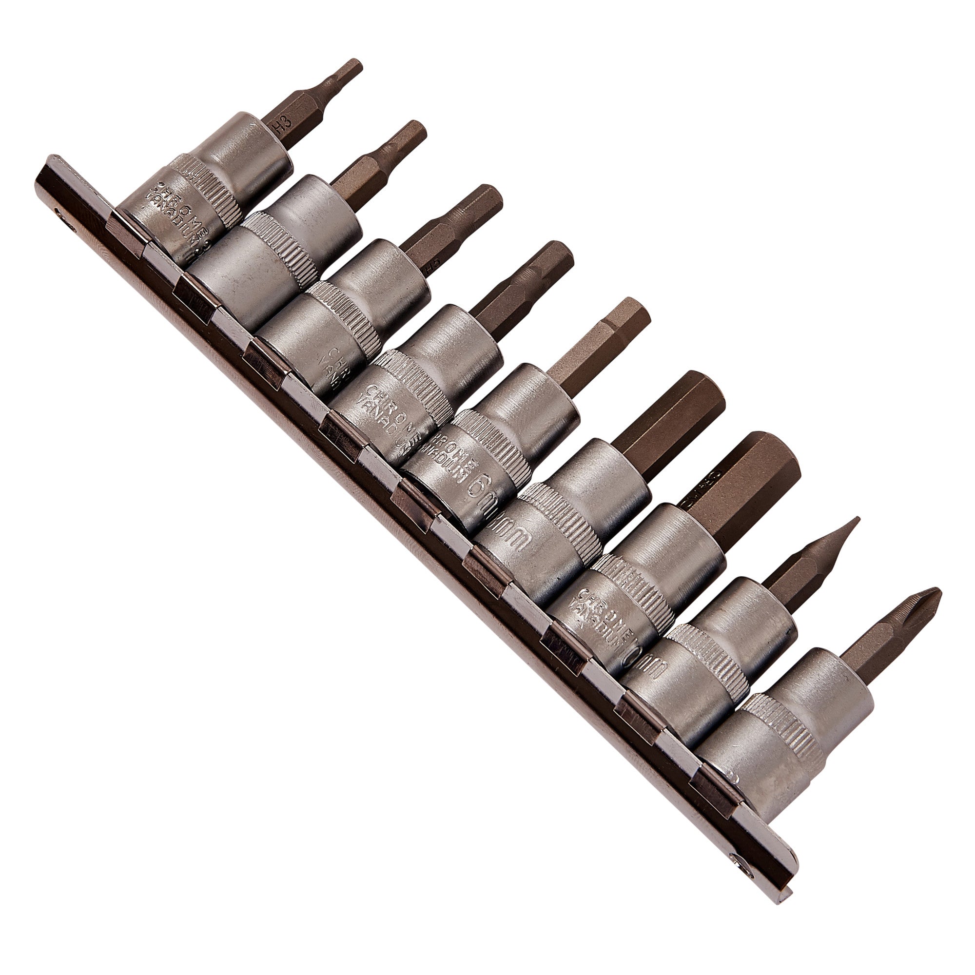Amtech I8150 10 Piece 10mm (3/8") drive hex bit socket set | Amtech DIY