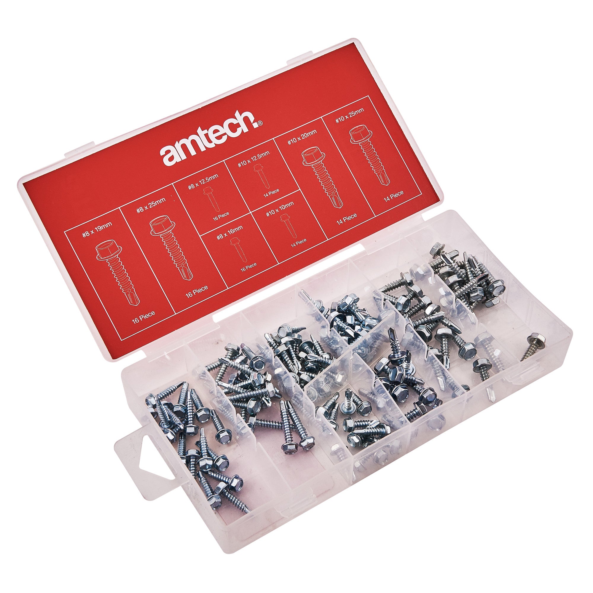 Amtech S6295 Self Drilling Screws, Carbon Steel Tek Screws Available ...