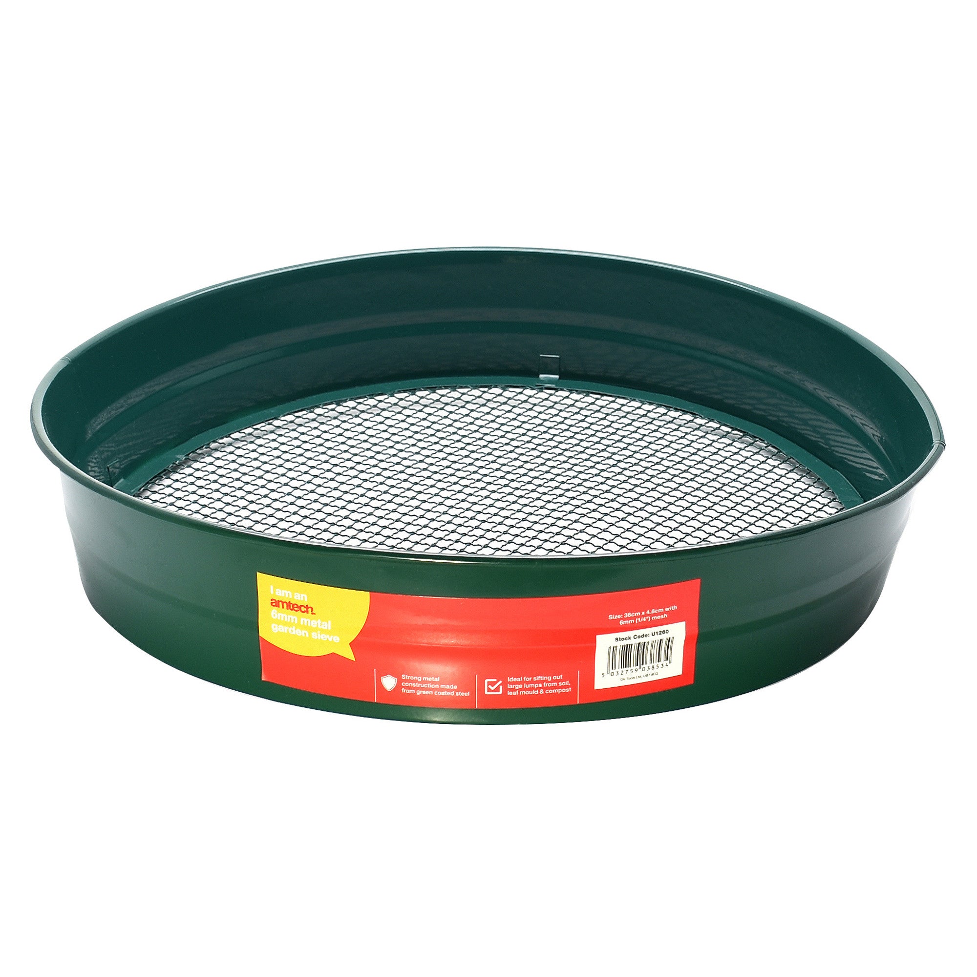 Amtech U1260 37cm (14.5”) Metal garden sieve | Amtech DIY