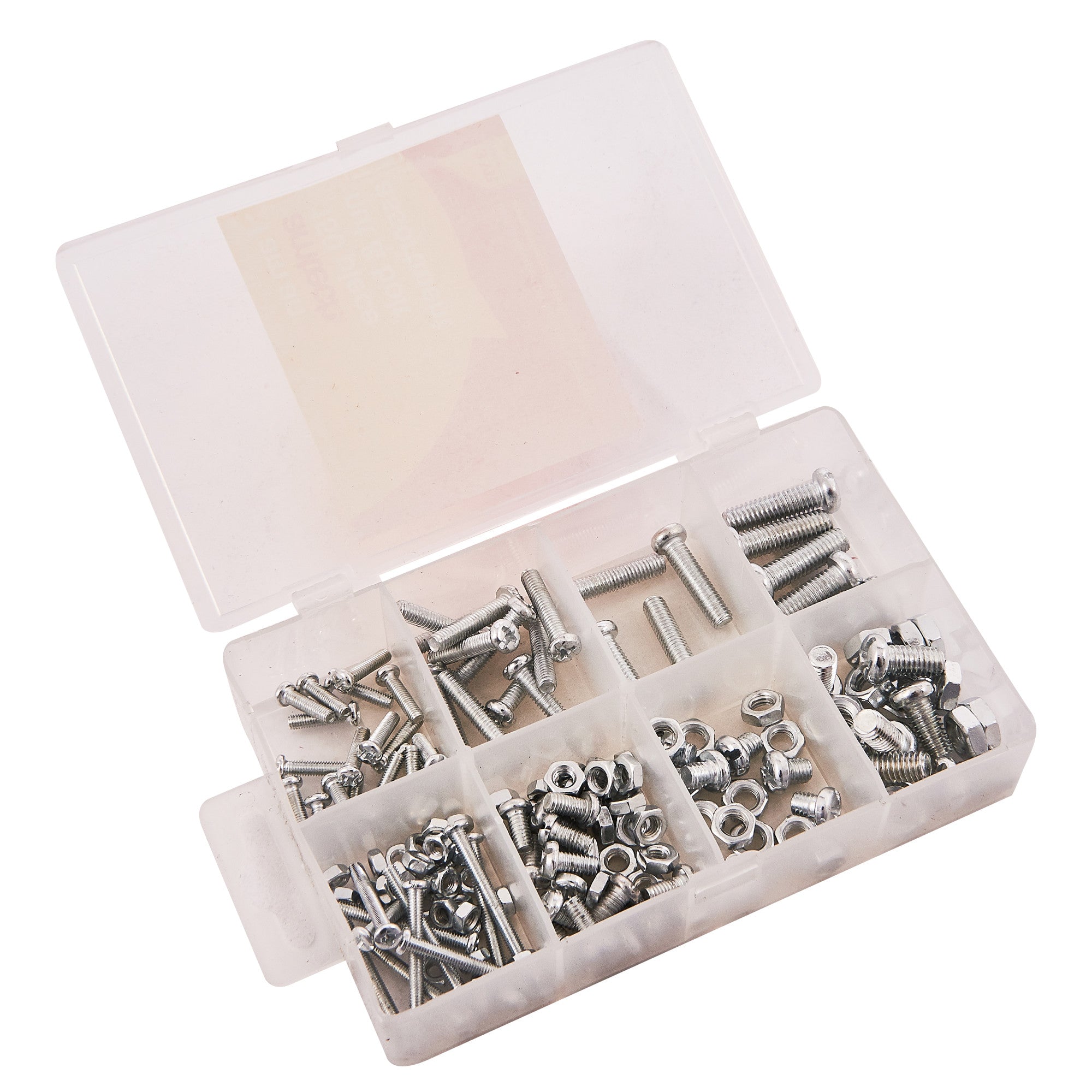 Amtech S5825 Assorted Nuts and Bolts Set, 150 Piece Nuts and Bolts ...