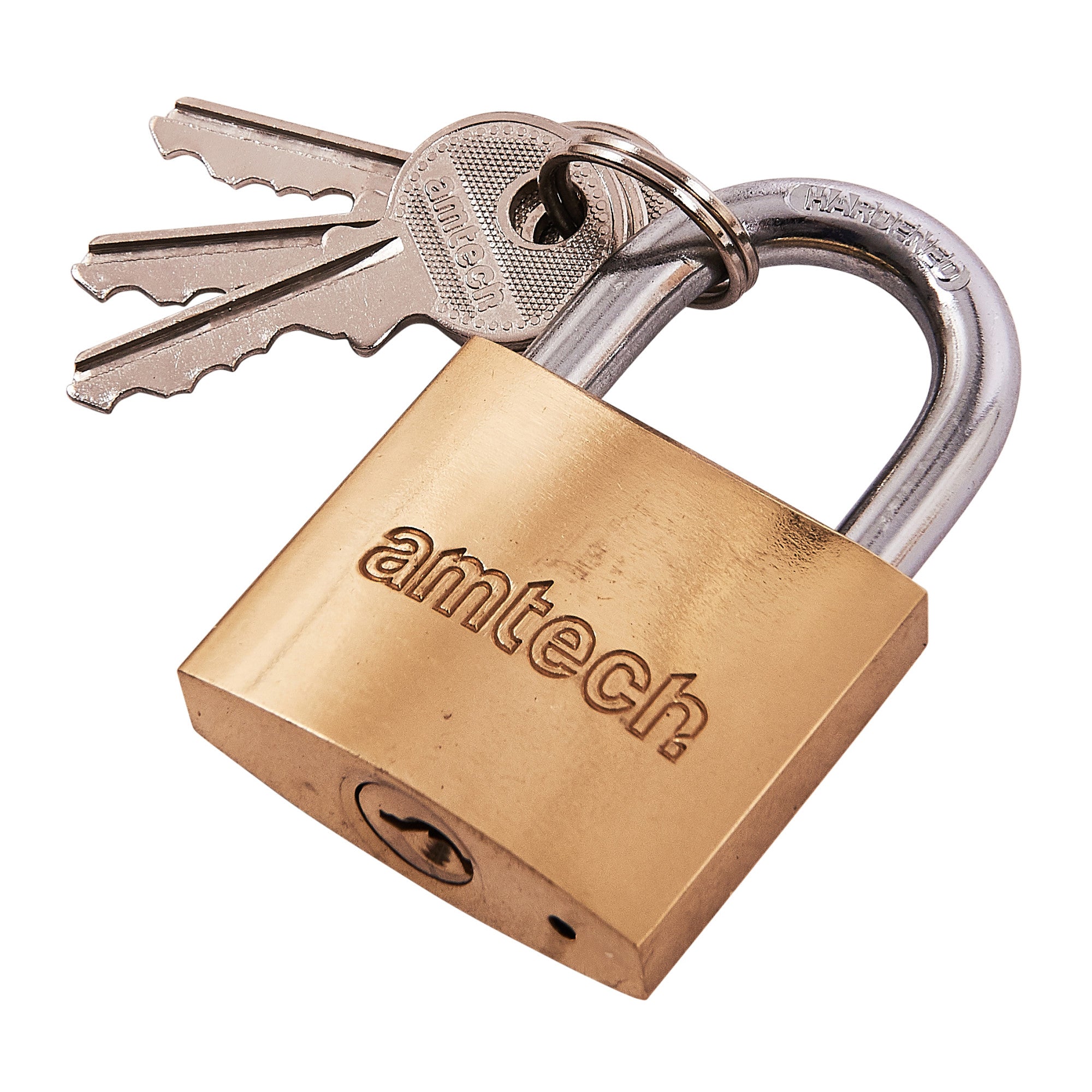 Amtech T1200C 38mm Solid Brass Padlock, Small Padlock with Keys for ...
