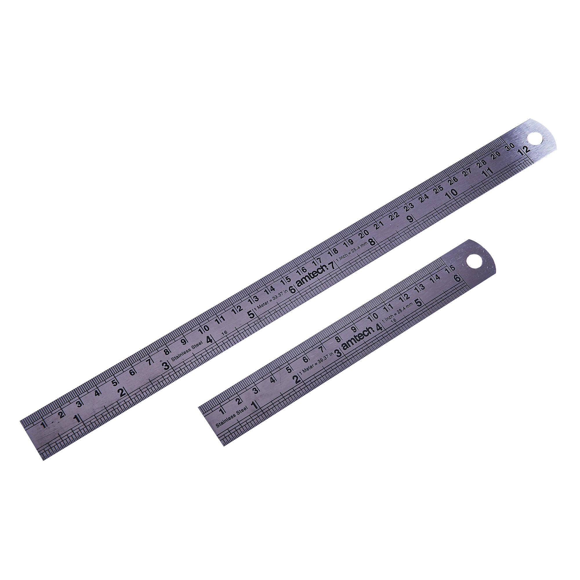 Amtech P5170 2 Piece steel ruler set | Amtech DIY