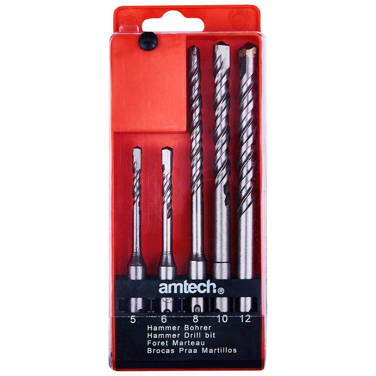 5pc Sds Drill Bit Set Amtech
