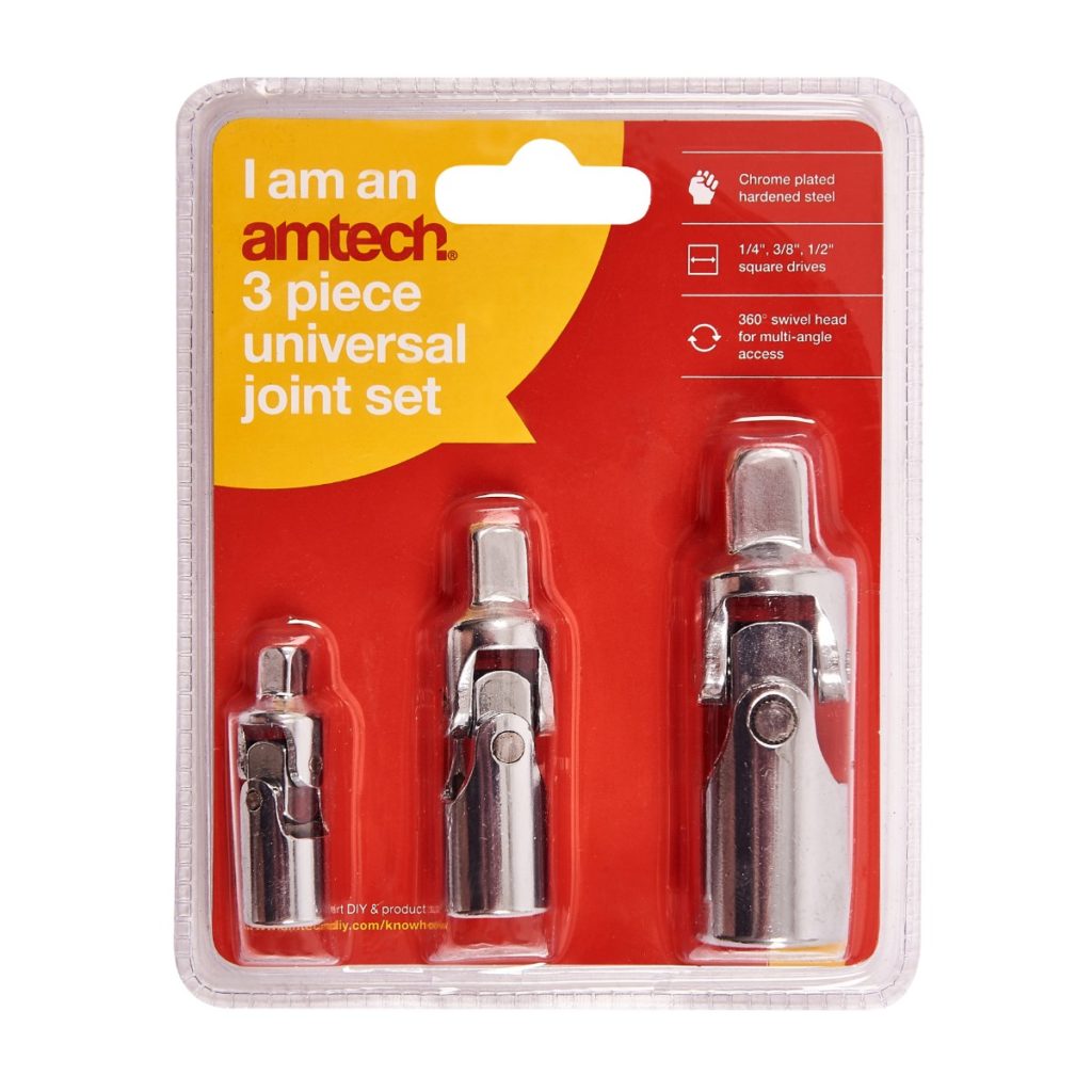 3pc universal joint set - Amtech 3pc universal joint set - Amtech
